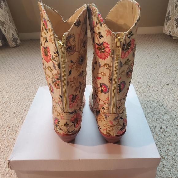 Anthropologie | Shoes | Momo New York Embroidered Western Boots X Bhldn ...